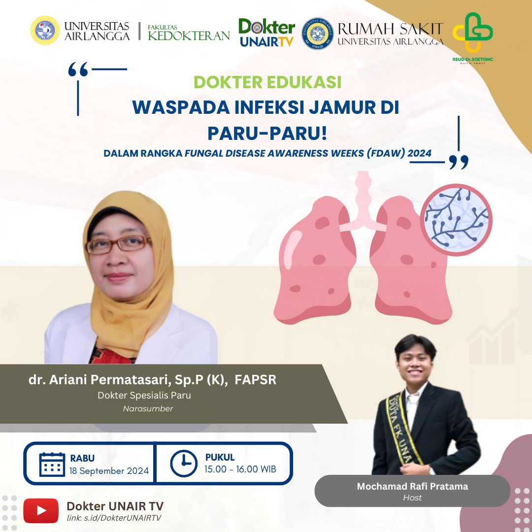 Dokter UNAIR TV "Waspada Infeksi Jamur di Paru-Paru" - Fakultas ...